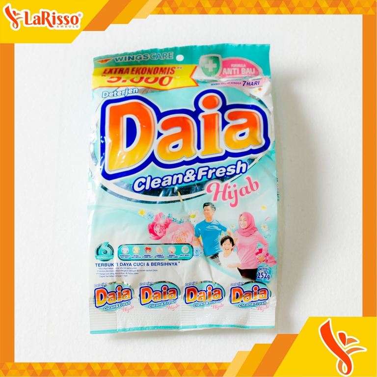 Jual DAIA DETERGEN PAKAIAN CLEAN&FRESH HIJAB 245GR | Shopee Indonesia