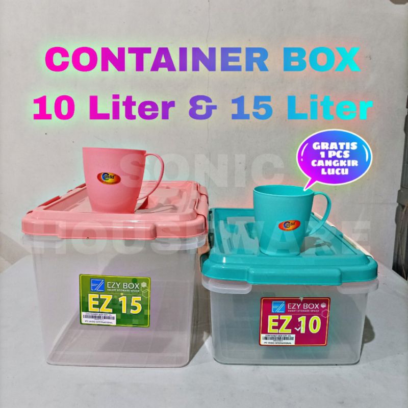 Jual Container Box Ezy Box 10 15 Liter Storage Box Tempat Penyimpanan ...