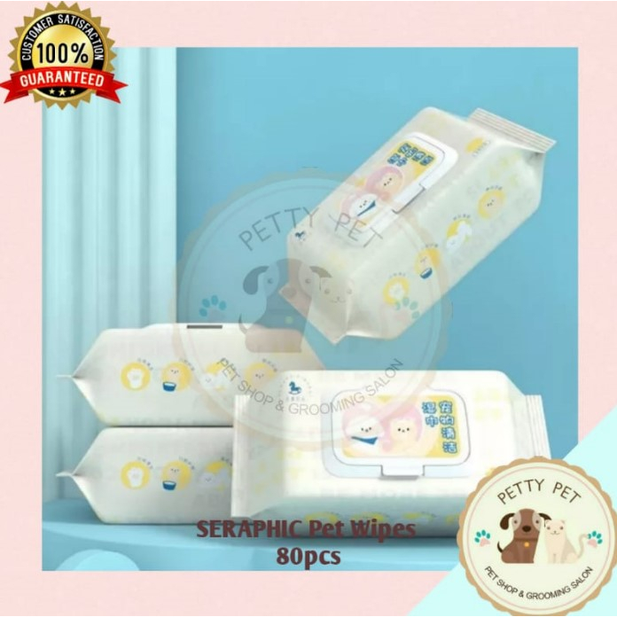 Jual SERAPHIC BOBO PET WIPES Tissu Basah Anjing Kucing Tissu Basah ...