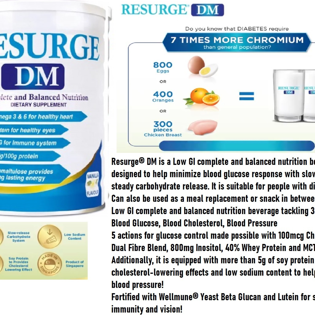 Jual Susu Resurge DM Gold Junior Multigrain Milk Powder Complete and ...