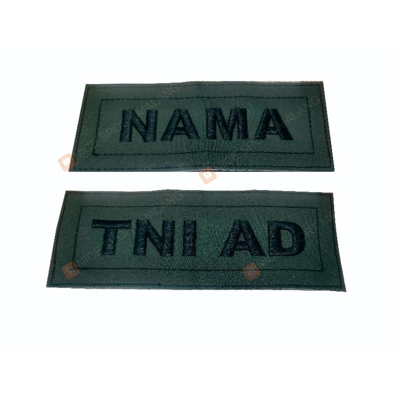 Jual PDL TNI AD atribut nama bordir | Shopee Indonesia