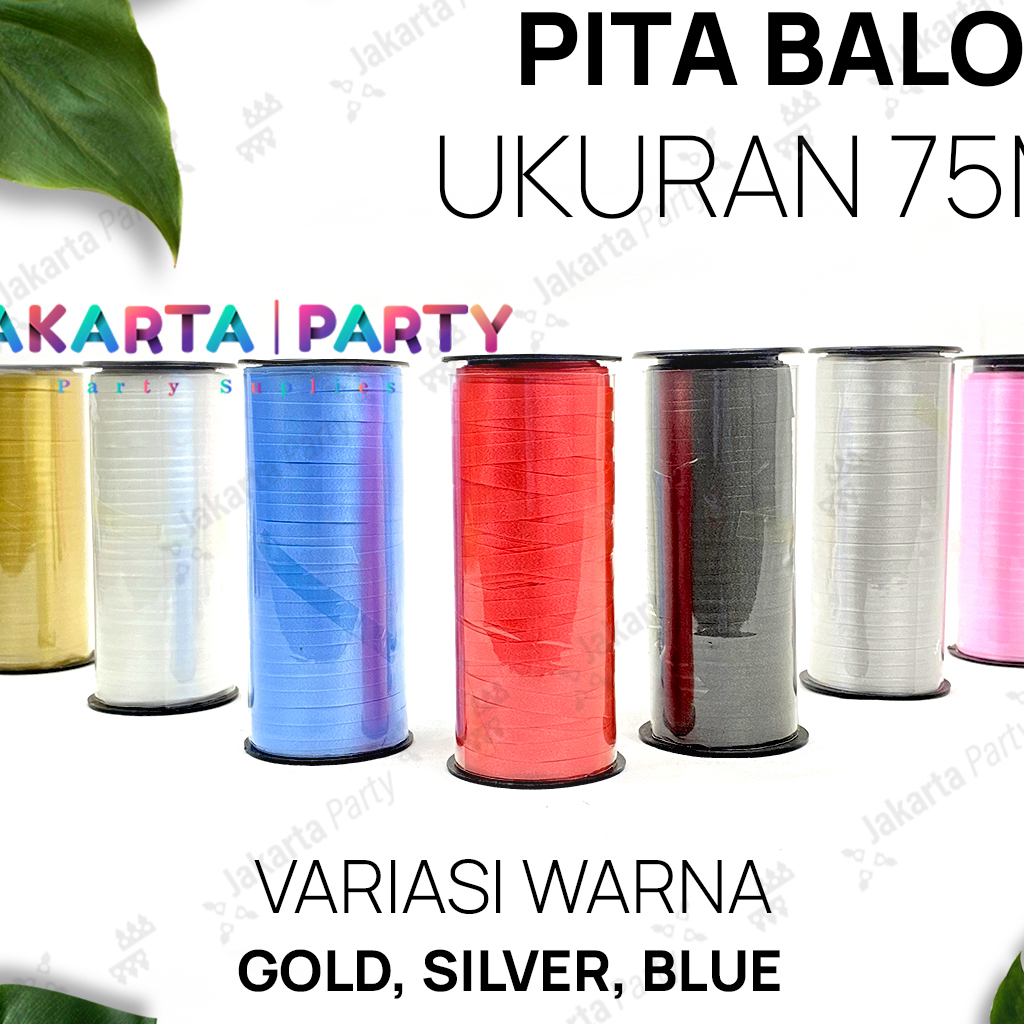 Jual Pita Ribbon Untuk Balon / Pita Balon Warna | Shopee Indonesia