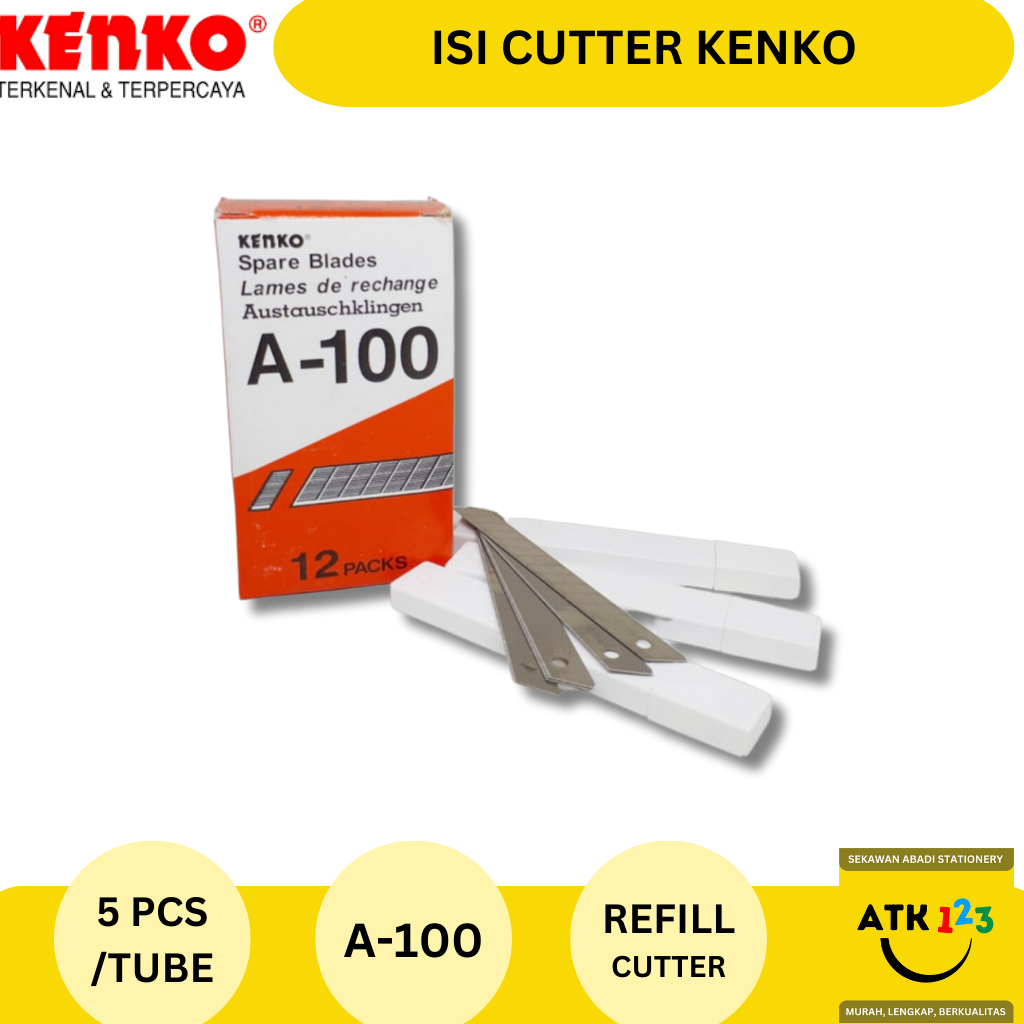 Jual Isi Cutter / Refill Cutter / Pisau Cutter Merk Kenko A-100 Asli ...