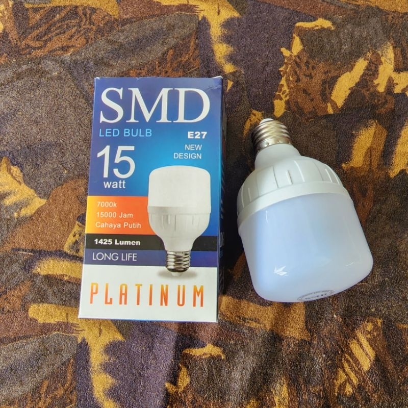 Jual Lampu LED 15W E27 Bohlam 15 Watt SMD BULB Light Putih 15WATT | Shopee Indonesia