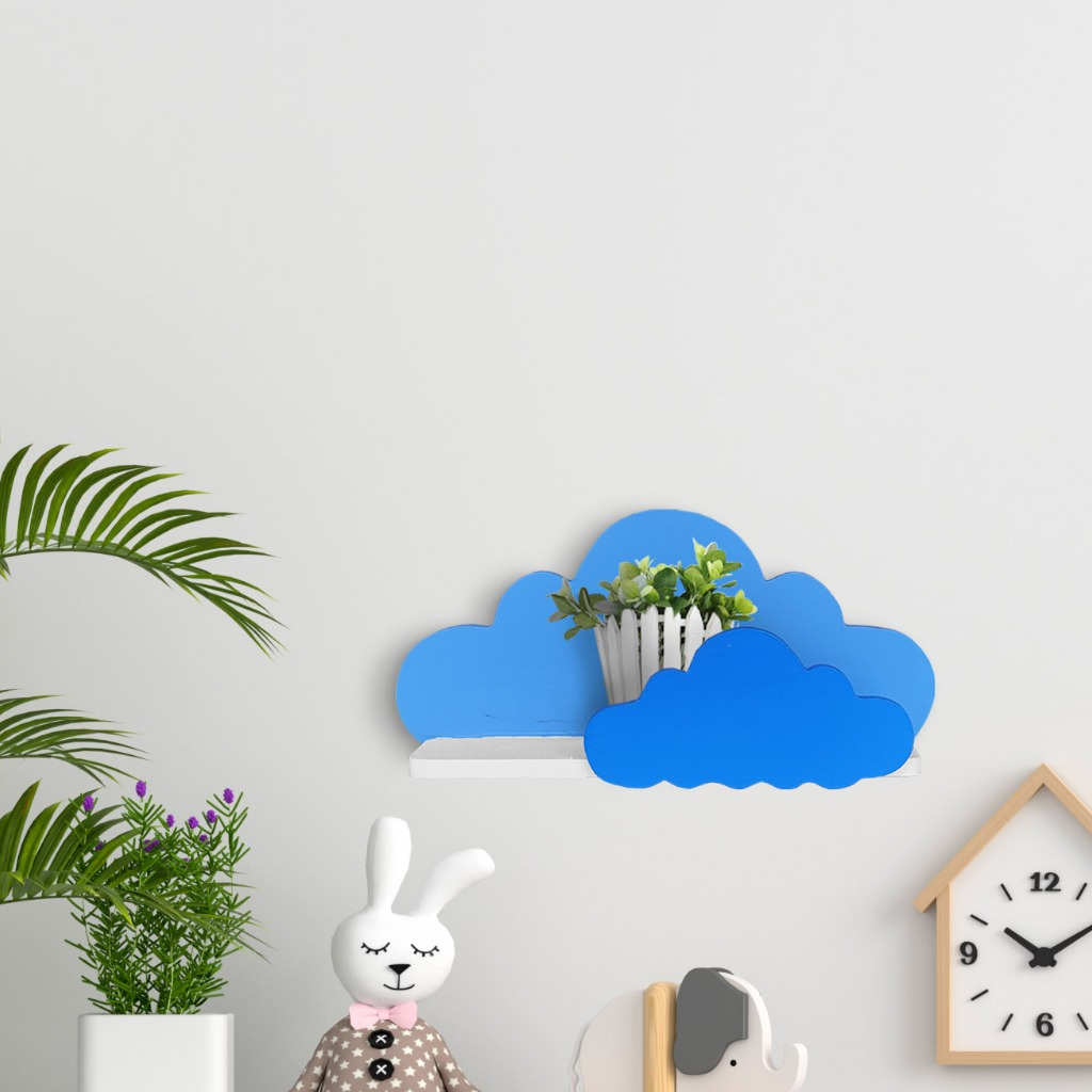 Jual Rak Ambalan Dinding Model Awan Dobel Aesthetic Lucu Unik Shabby ...