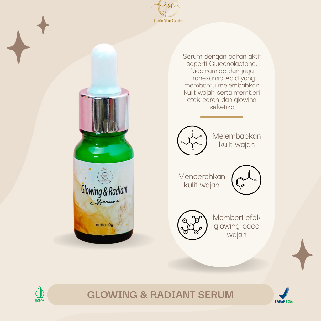 Jual Skincare JSC Glowing & Radiant Serum | Shopee Indonesia