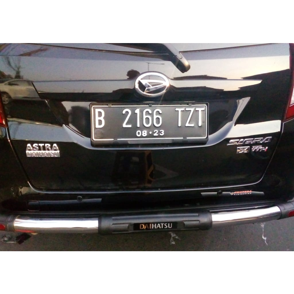 Jual PENGAMAN BELAKANG STAINLESS SIGRA LOGO DAIHATSU - REAR BUMPER ...