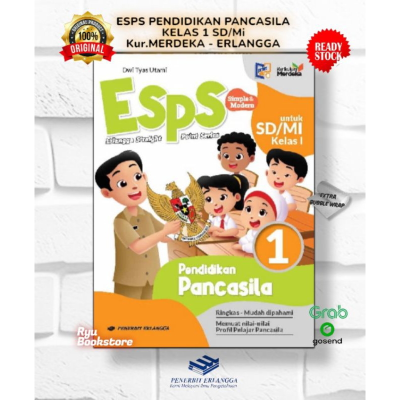 Jual ESPS Pendidikan Pancasila Kelas 1,2,3,4,5,6 SD/MI Kurikulum Merdeka - ERLANGGA | Shopee ...