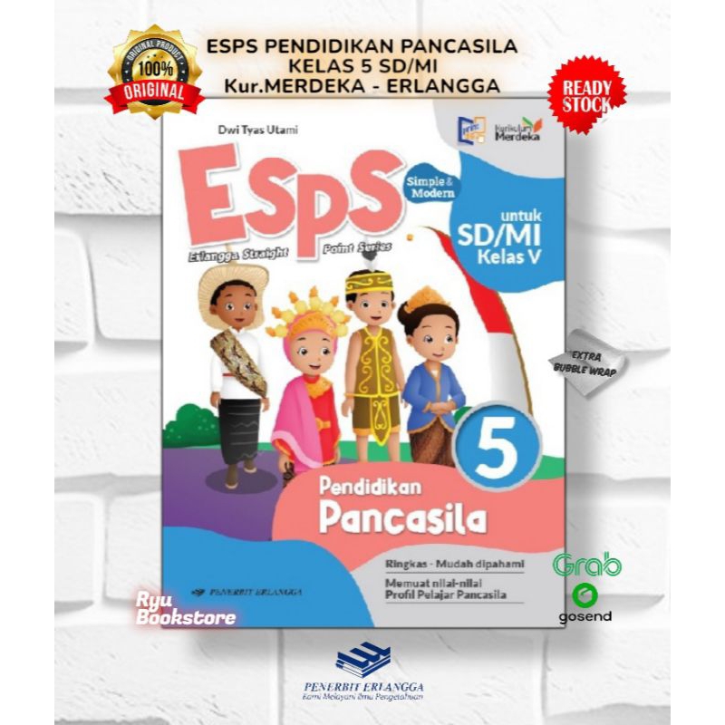 Jual ESPS Pendidikan Pancasila Kelas 1,2,3,4,5,6 SD/MI Kurikulum Merdeka - ERLANGGA | Shopee ...