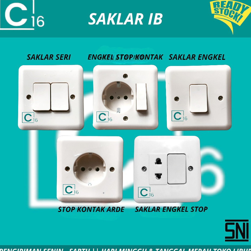 Jual Termurah Sakelar IB SNI/Sakalar Indoor Harga Termurah Saklar Seri ...
