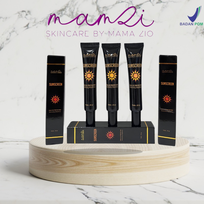 Jual MAMZI SKINCARE BY MAMA ZIO SUNSCREEN ISI 20 GRAM | Shopee Indonesia