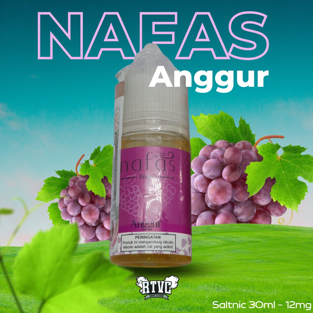 Jual NAFAS FRUITY Anggur 30ml 12mg by EJM Liquid Saltnic | Shopee Indonesia