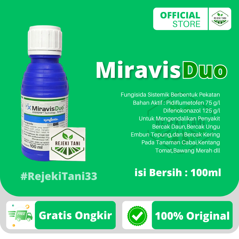 Jual Fungisida MiravisDuo 75/125 SC 100ml Miravis Duo Untuk ...