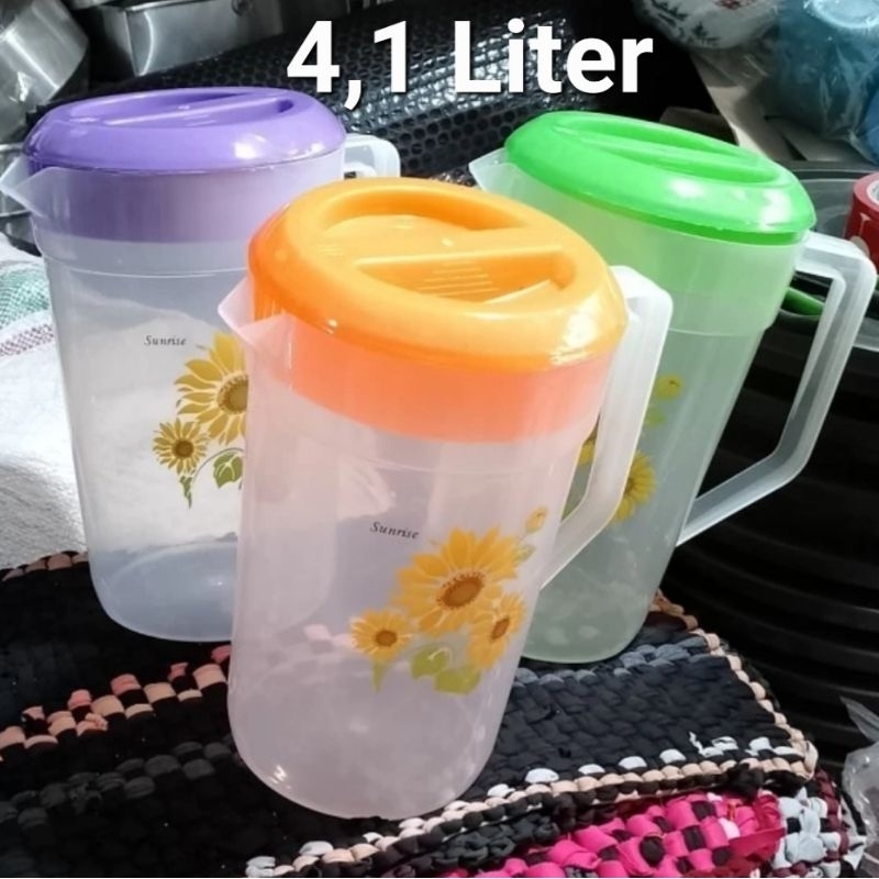 Jual Teko plastik besar 4,1 liter sunrise/teko air minum besar 4,1 liter sunrise/eskan besar ...