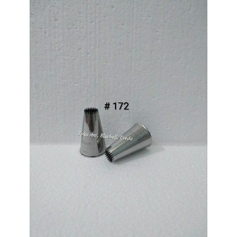 Jual Ateco Medium Open Star Pastry Piping Tip # 172/ Ateco Spuit ...