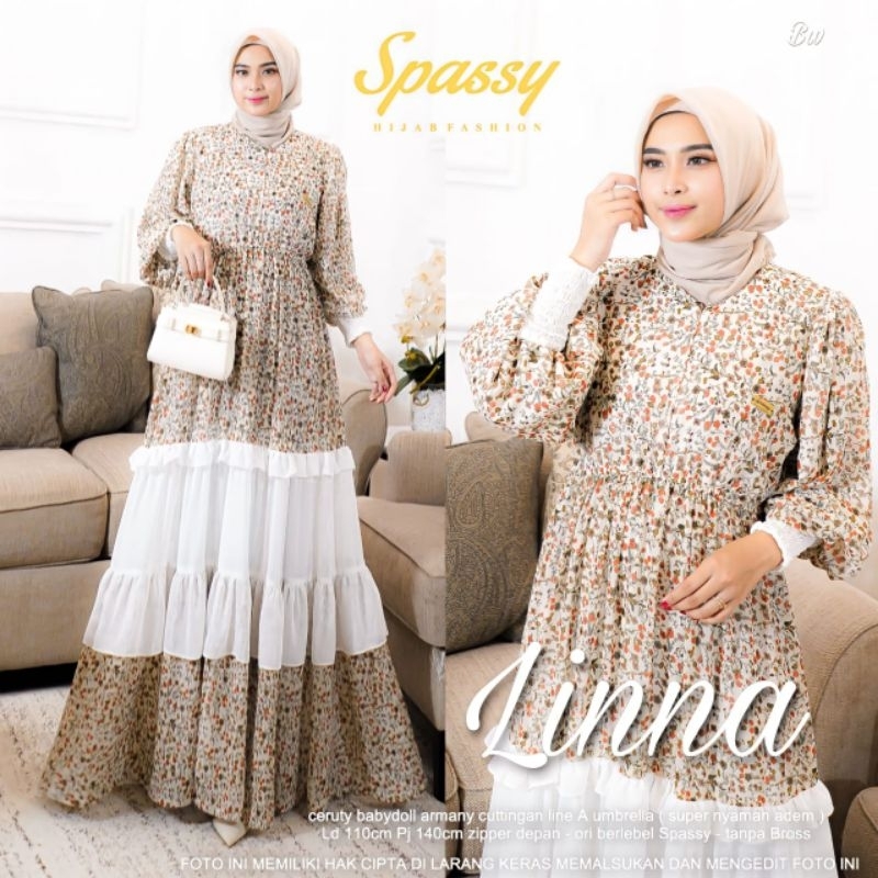 Jual GAMIS // LINNA MAXY ORI BY SPASSY (RESTOCK) | Shopee Indonesia
