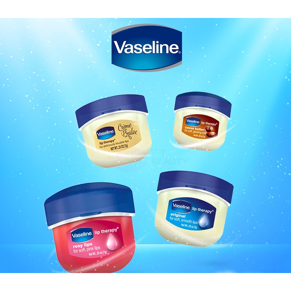 Jual Vaseline Lip Therapy Petroleum Jelly POT 7g - Lip Balm BPOM ...