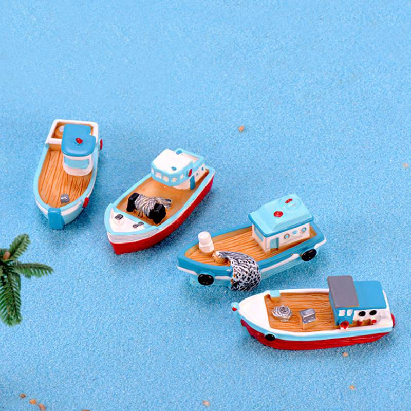 Jual CAT02 Topper Miniatur Perahu Kapal Pancing Sampan Tongkang ...
