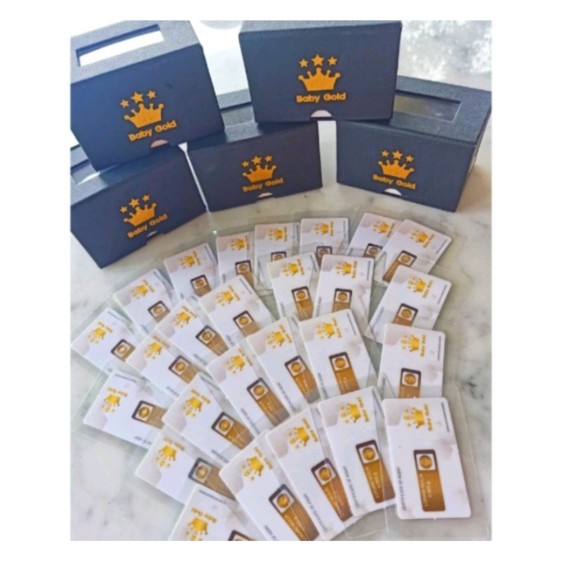Jual emas mini baby gold 0,005gr paket isi 5pcs finegold asli ...