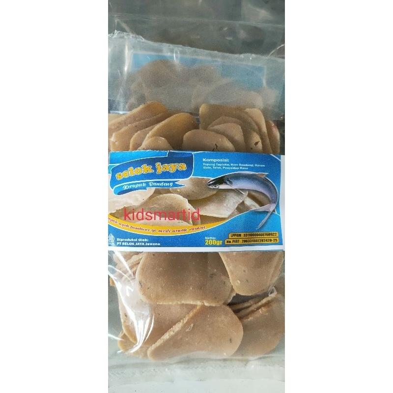 Jual KRUPUK BANDENG SELOK JAYA nett 200 gr | Shopee Indonesia