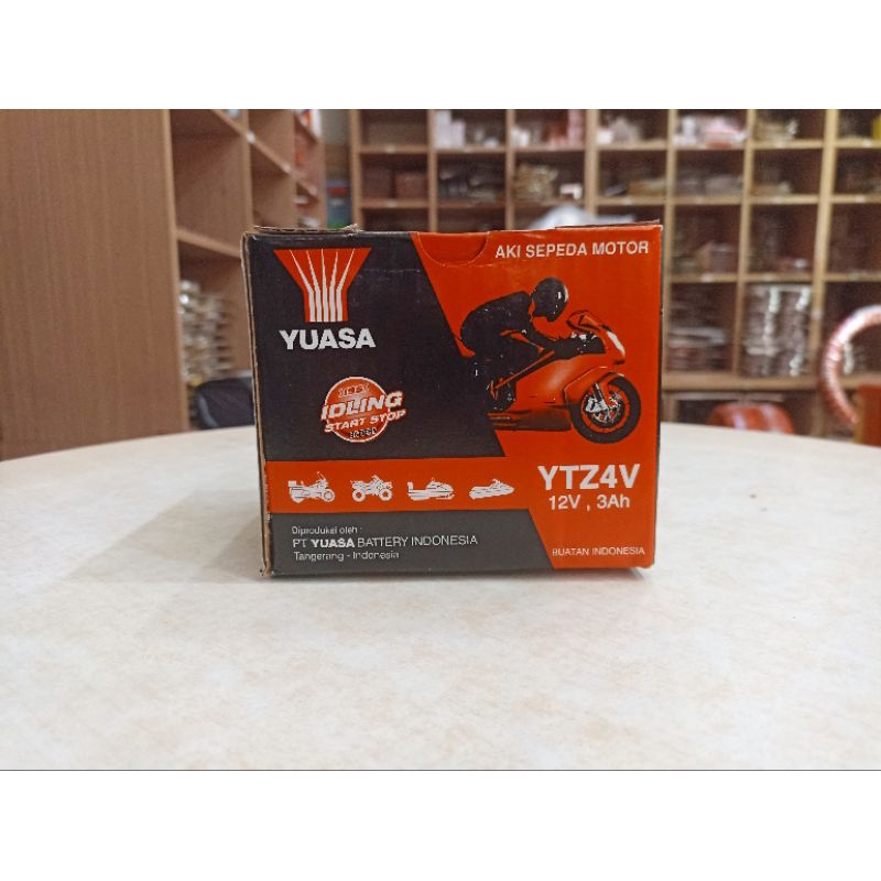 Jual Aki Yuasa YTZ4V | Shopee Indonesia