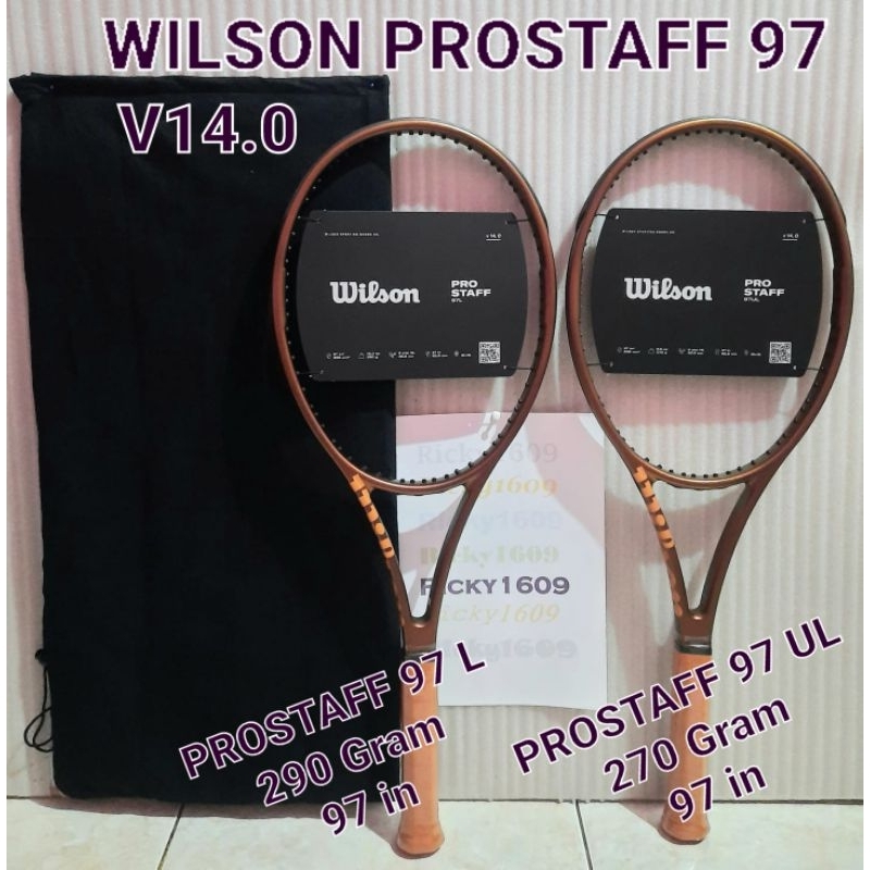 Jual RAKET TENIS WILSON PROSTAFF 97L - PROSTAFF 97UL - PROSTAFF 100 TEAM (VERSION 14.0 ...