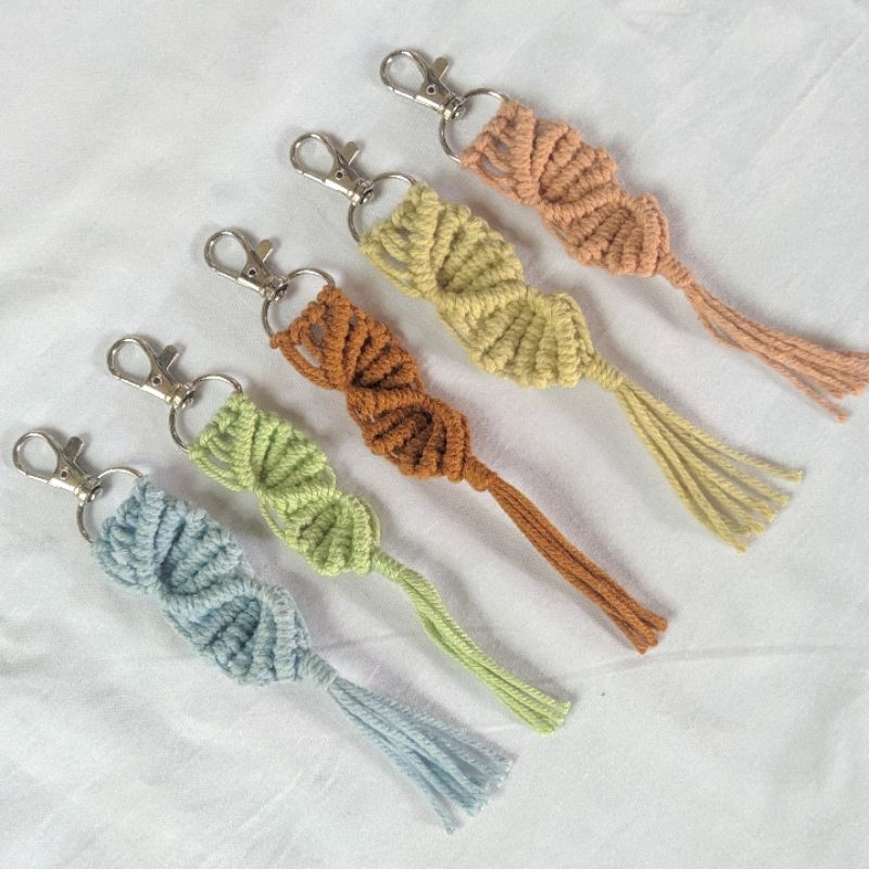 Jual KUCI MACRAME KEYCHAIN - SEASHELL BAG CHARM - GANTUNGAN KUNCI/TAS ...