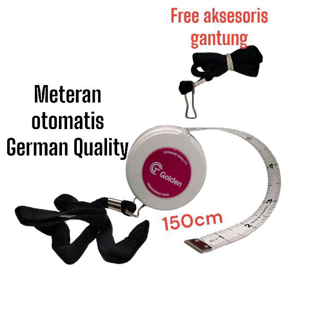 Jual meteran otomatis besar German Quality golden meteran gantung ...