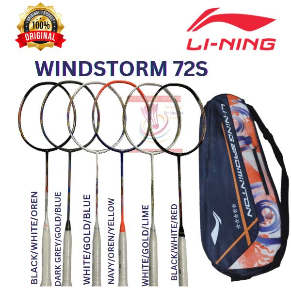 Jual RAKET LINING BADMINTON BULUTANGKIS WINDSTORM 72S 72 S ORIGINAL ...