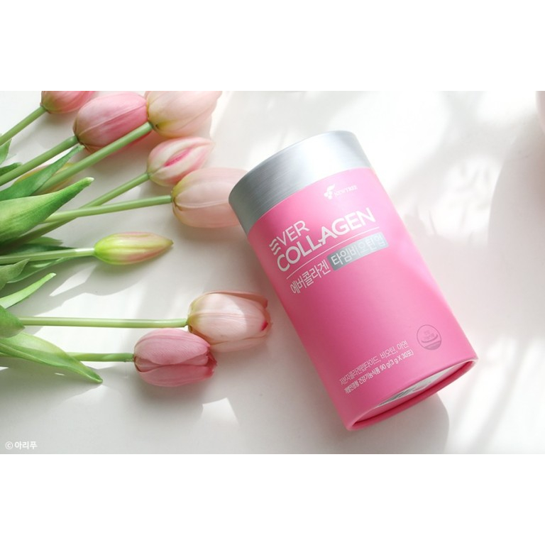 Jual EVER COLLAGEN TIME BIOTIN UP 10pcs(Trial kit) | Shopee Indonesia