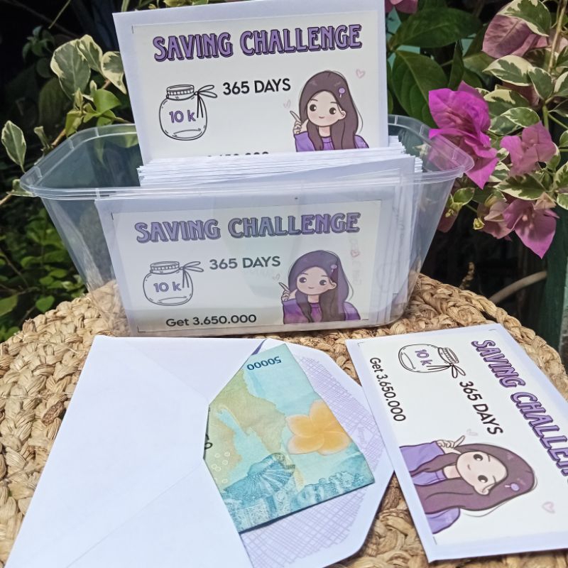 Jual Amplop Saving money challenge 365 days | challenge 365 days saving ...
