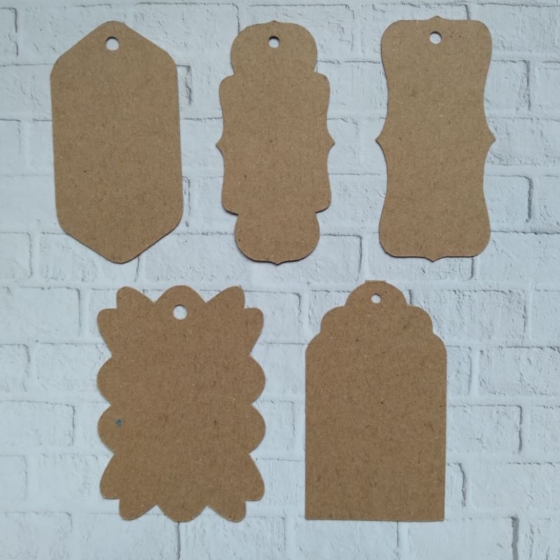 Jual 10pcs Hangtag kosong Part 1 gift tag, hampers, scrapbook kertas ...