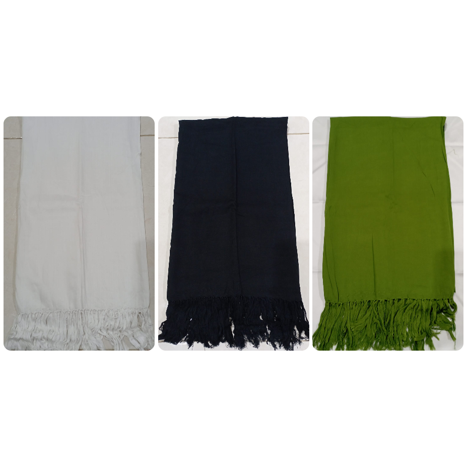 Jual Sorban rida putih polos panjang/ sorban putih panjang / sorban ...