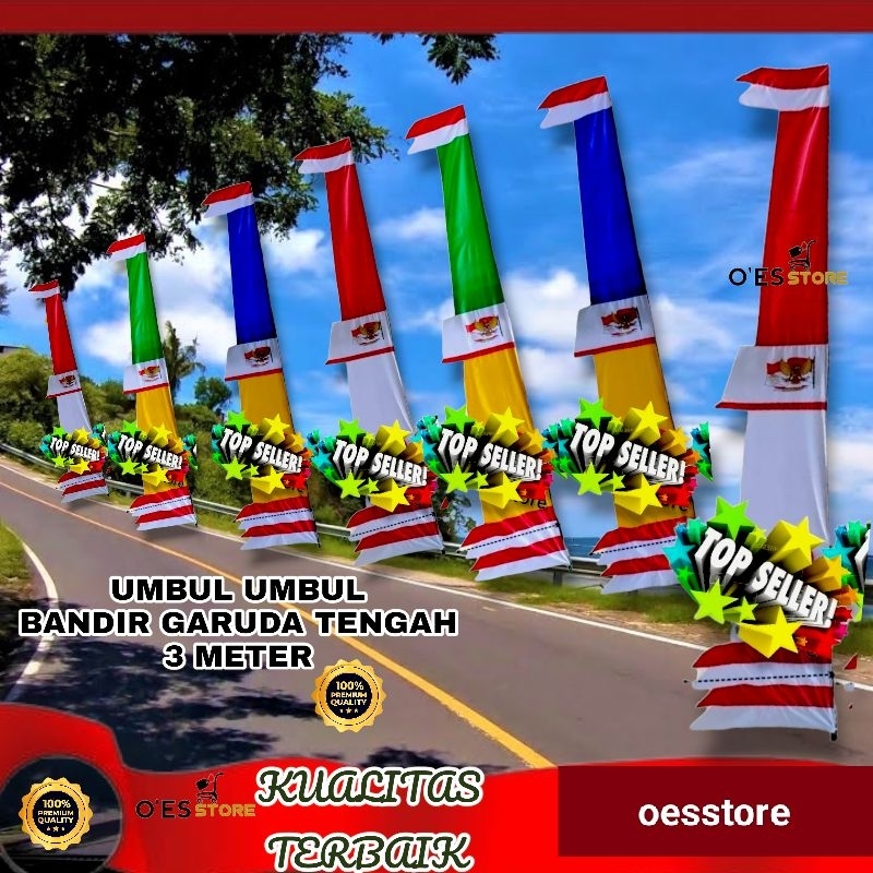 Jual BENDERA UMBUL UMBUL BANDIR SABLON GARUDA KUALITAS TERBAIK | Shopee Indonesia