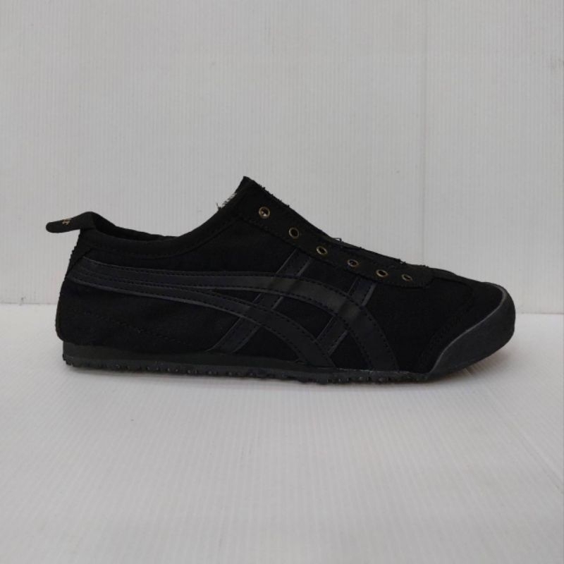 Jual ONITSUKA TIG3R SLIP ON FULL HITAM KANVAS BISA COD PRIA WANITA ...