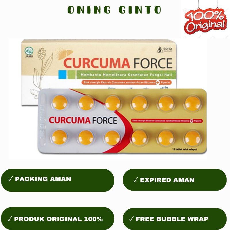 Jual CURCUMA FORCE BOX ISI 120 TABLET | Shopee Indonesia