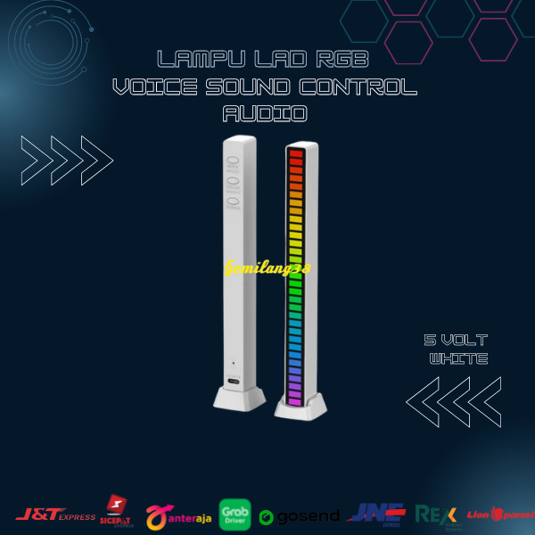 Jual Lampu LED RGB PUTIH ControlAudio Spectrum Indicator Bar Rythmm ...