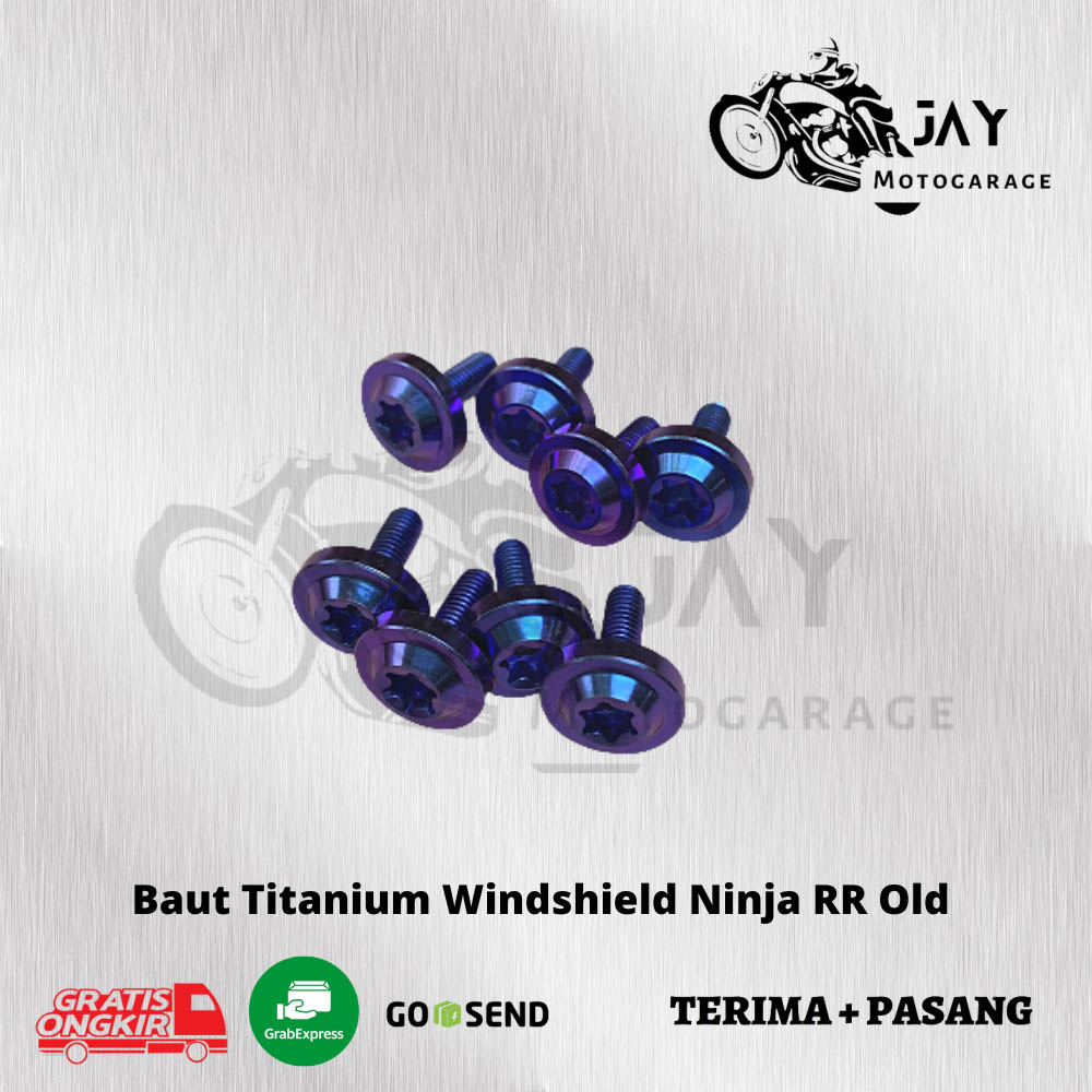 Jual Baut Windshield Ninja RR Titanium Asli | Shopee Indonesia
