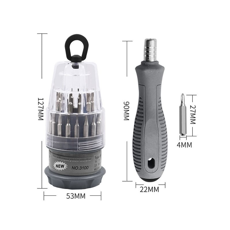 Jual Obeng Set Multi 31 in 1 MINI Lengkap Serbaguna Handphone Elektronik HP ( Obeng Telur ...