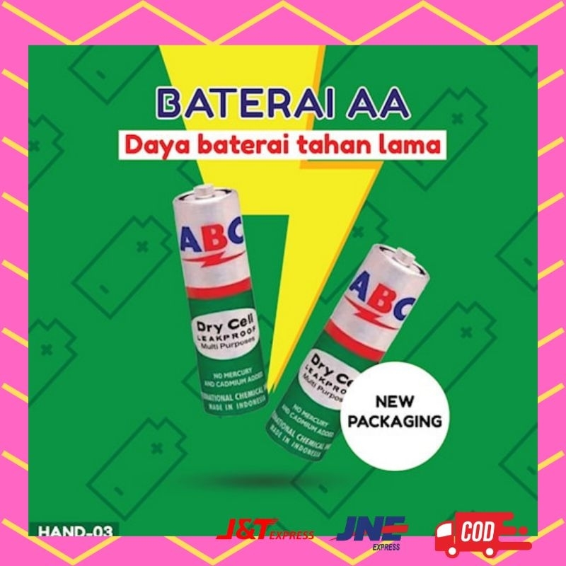 Jual BATERAI ABC UKURAN AA (HARGA PER PCS) | Shopee Indonesia