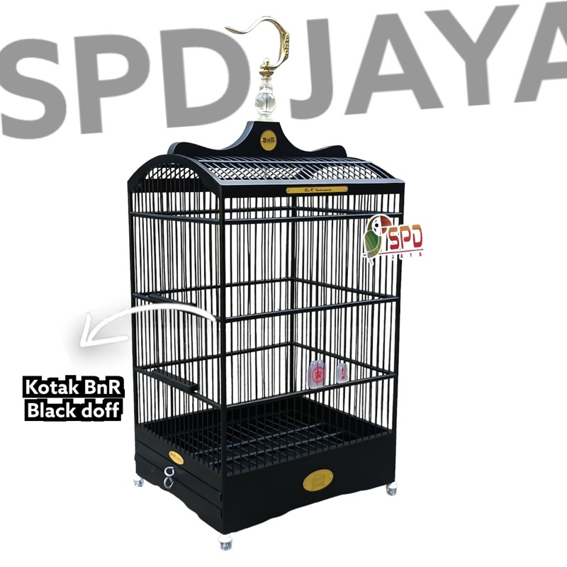 Jual SANGKAR KANDANG KOTAK BnR BLACK DOFF NO 2 | Shopee Indonesia