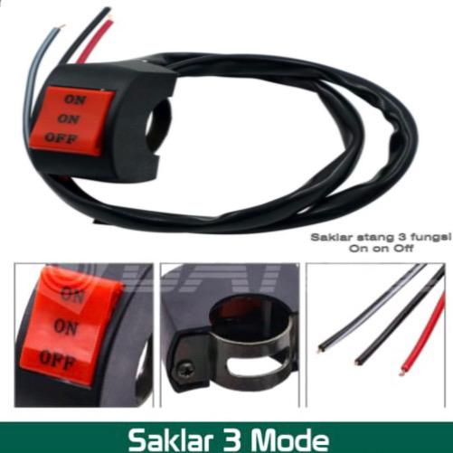 Jual Saklar ON ON OFF 3mode multi fungsi 3 mode universal saklar on on ...