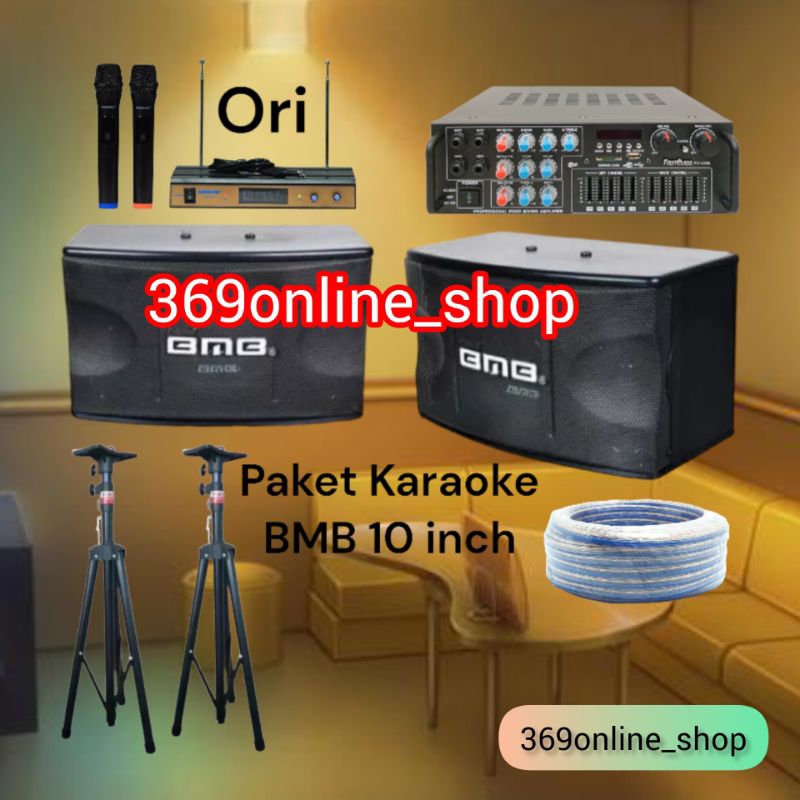 Jual Paket Karaoke 10 inch BMB Original Smart TV Youtube Bluetooth, Equalizer, 4 input mic, home ...