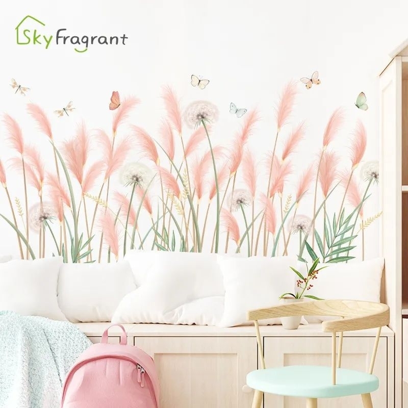 Jual Wall Stiker Dinding Kamar Aesthetic Dandelion Flower Dekorasi ...