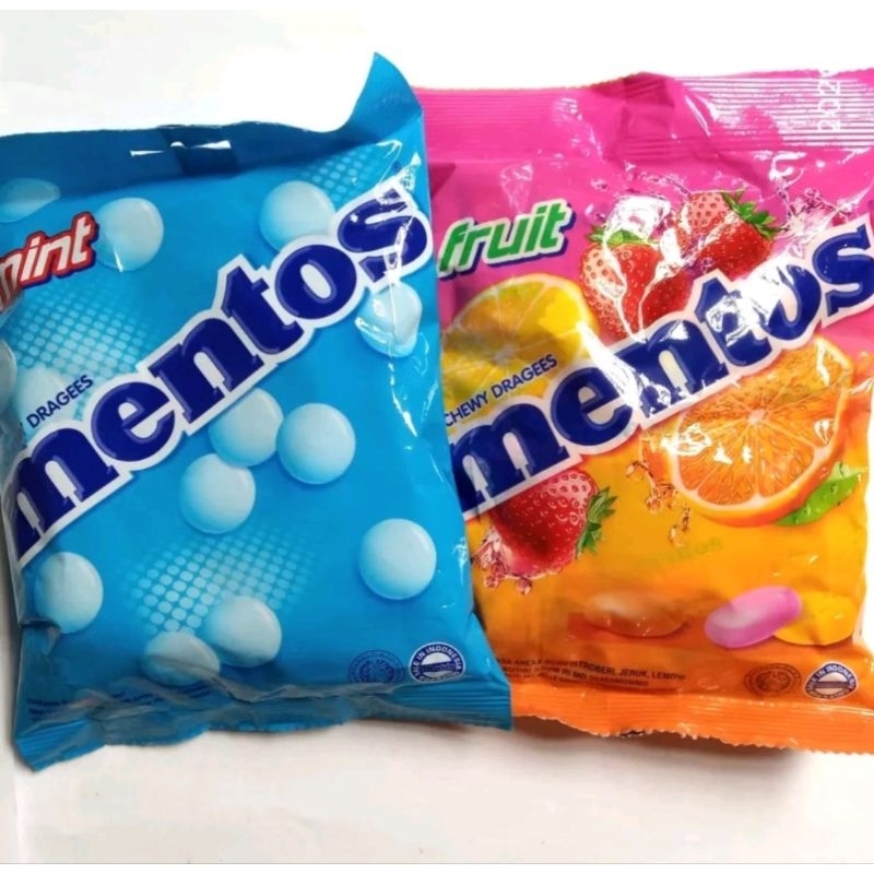 Jual Permen Mentos Mint / Fruit Isi 50 Pcs | Shopee Indonesia