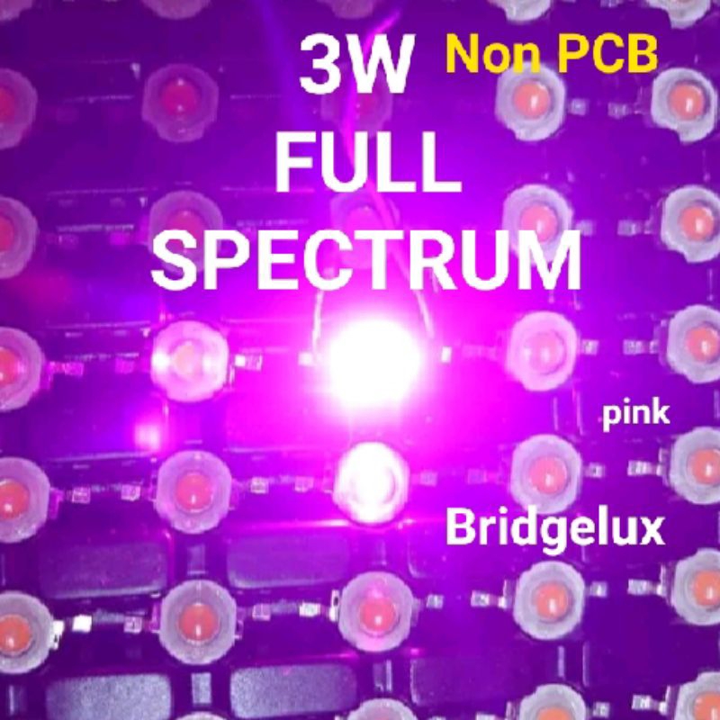 Jual LED 3W WARNA (+pcb/led saja/+resistor-5V/12V) hpl chip 3 watt ...