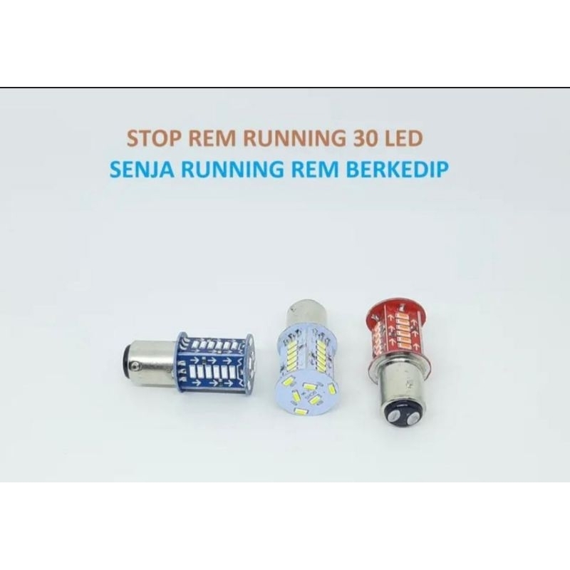 Jual Lampu stop belakang stop rem 30 mata running 30 led universal dc ...