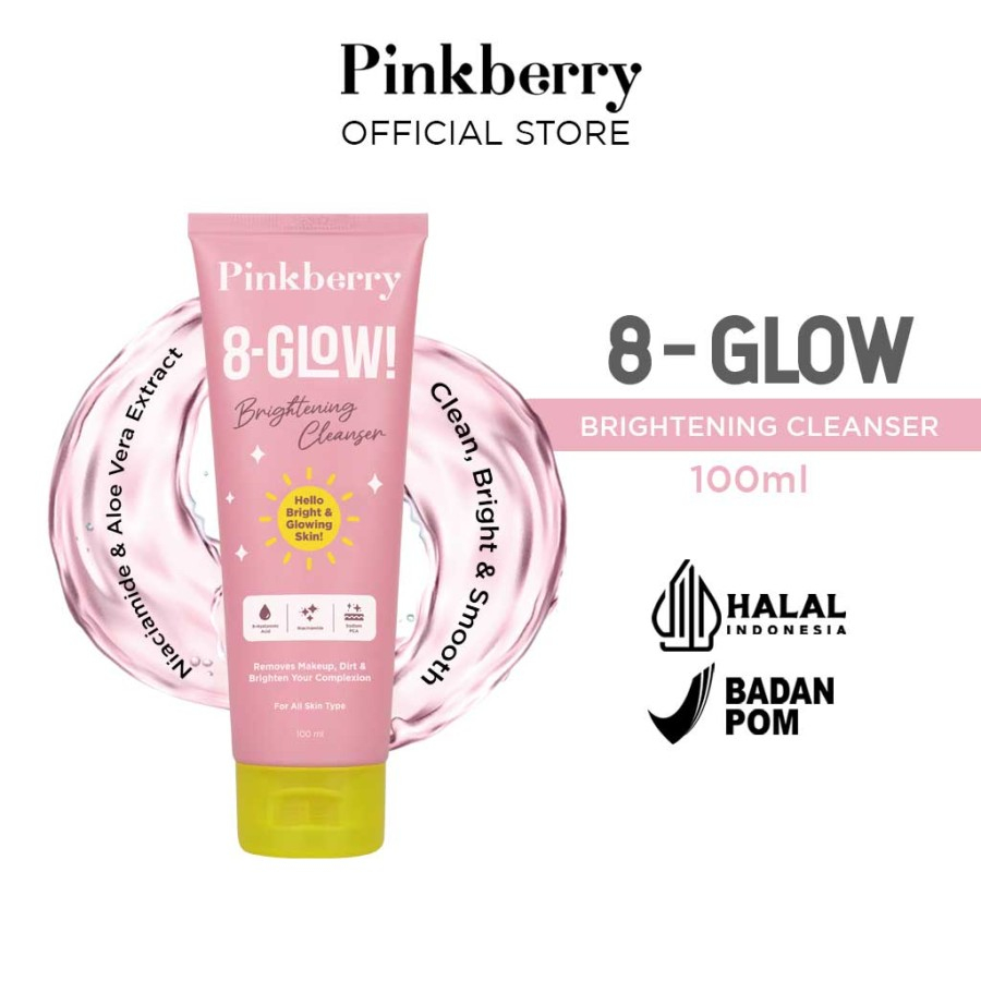 Jual PINKBERRY 8-Glow! Brightening Cleanser 100ml Sabun Muka ...