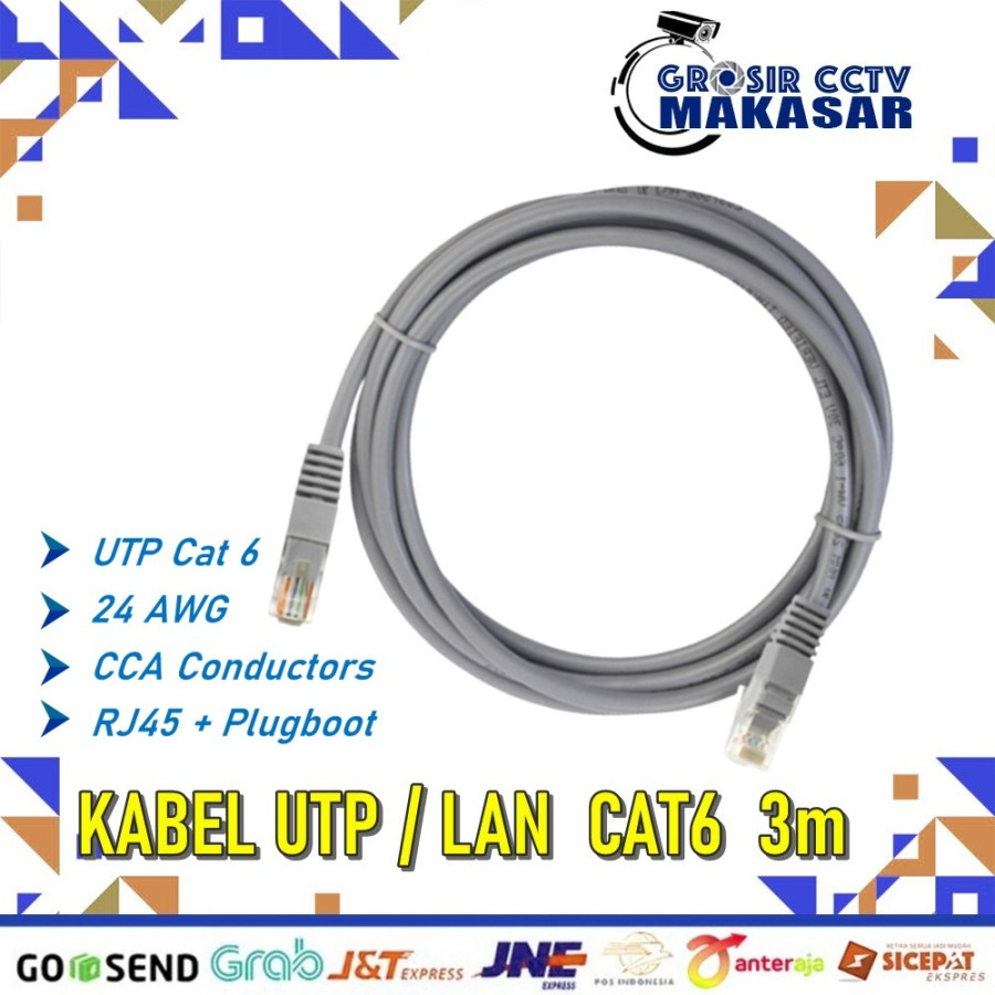 Jual Kabel LAN / UTP Cat6 3M - GCM | Shopee Indonesia