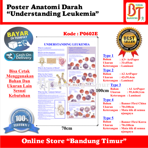 Jual POSTER ANATOMI DARAH - UNDERSTANDING LEUKEMIA | Shopee Indonesia